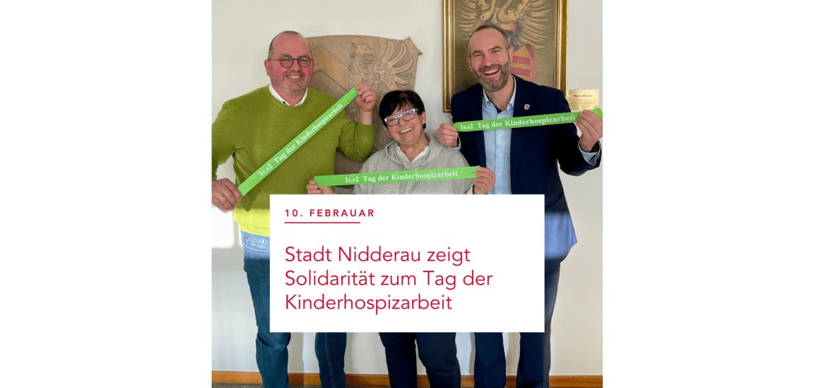 Tag der Kinder- und Jugendhospizarbeit: Stadt Nidderau zeigt Solidarität! | Stadt Nidderau
